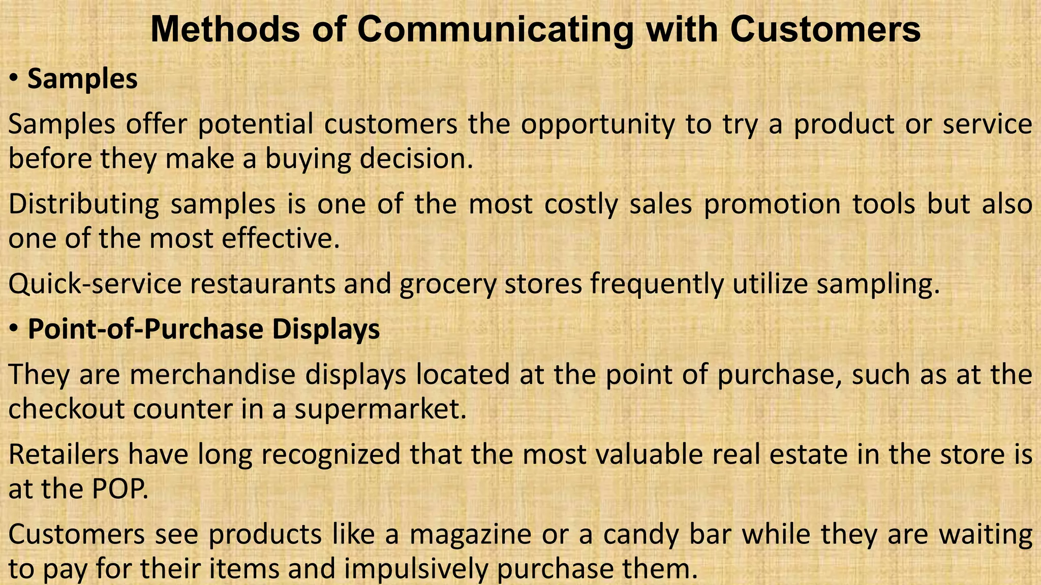 16 retail communication mix | PPTX