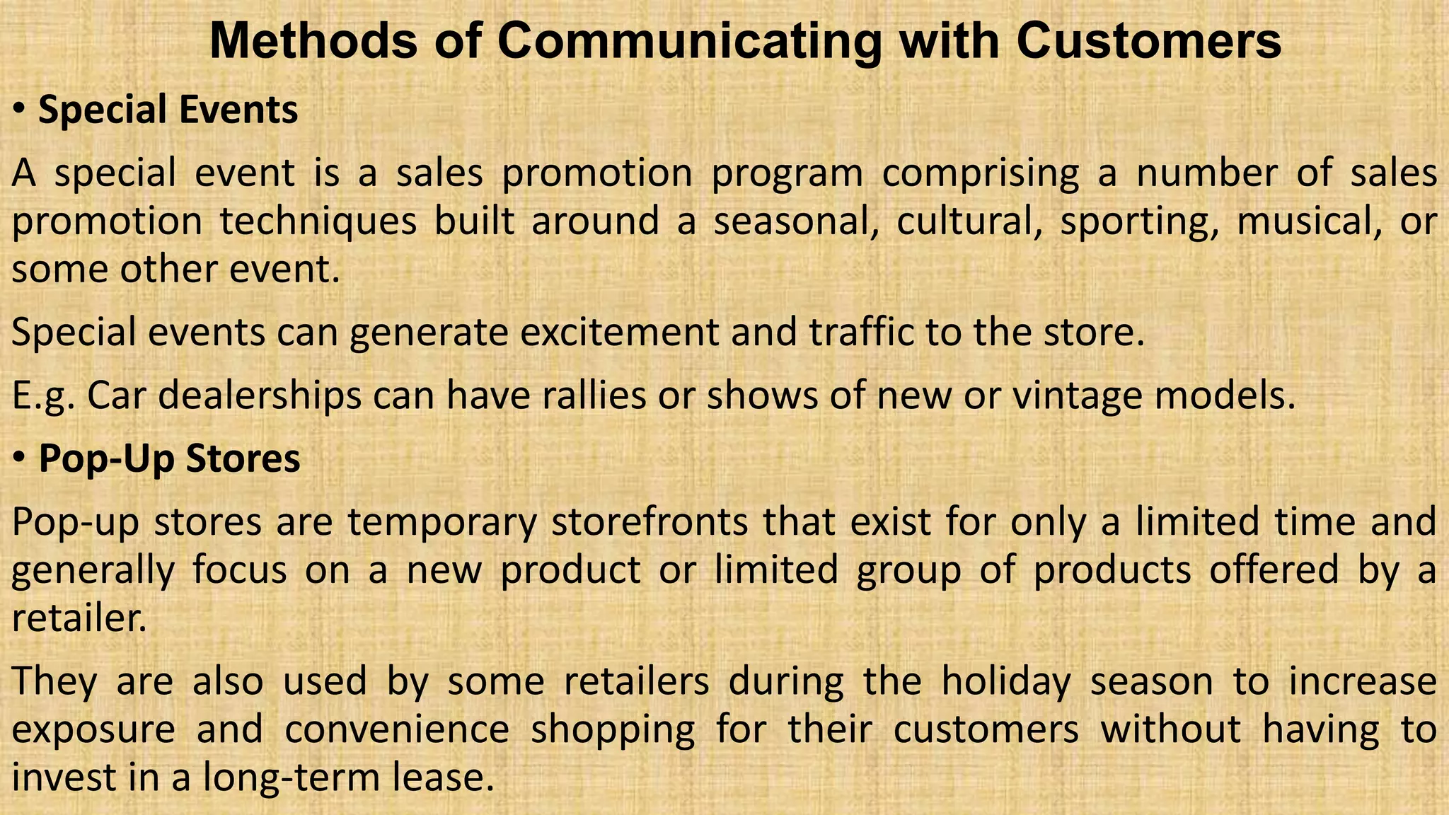16 retail communication mix | PPTX