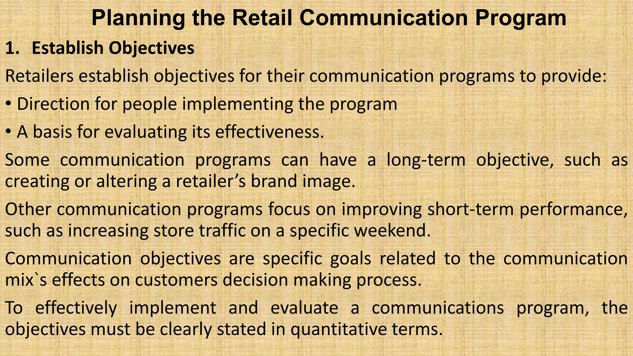 16 retail communication mix | PPTX