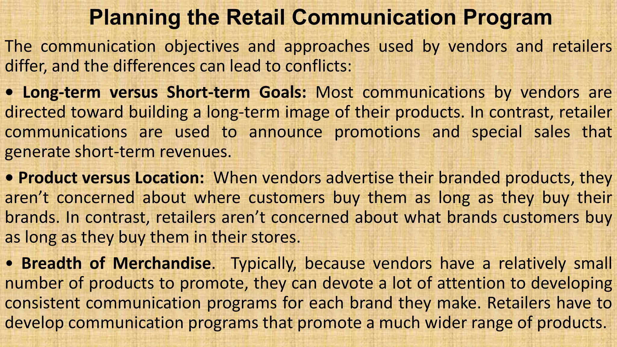 16 retail communication mix | PPTX