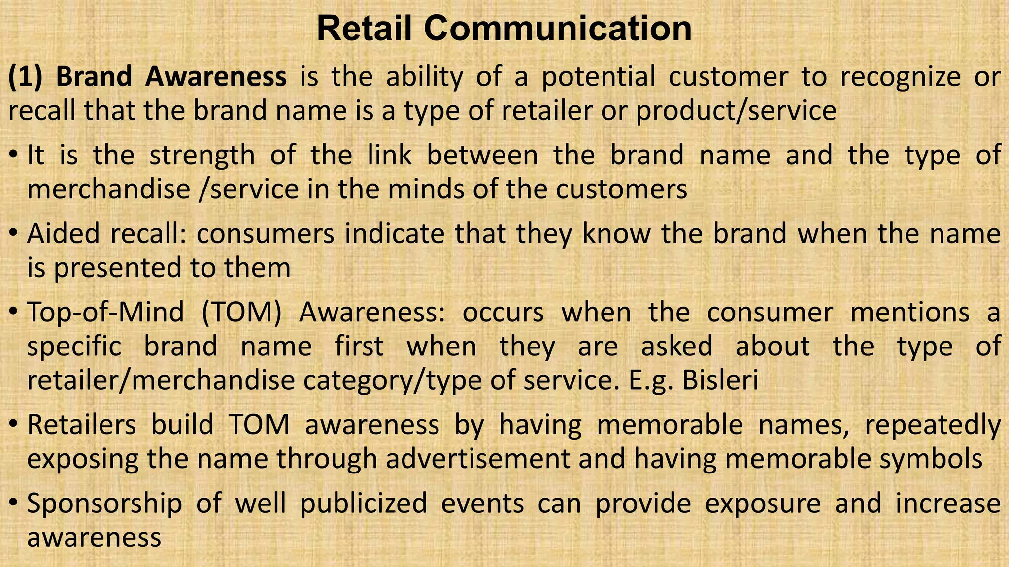 16 retail communication mix | PPTX