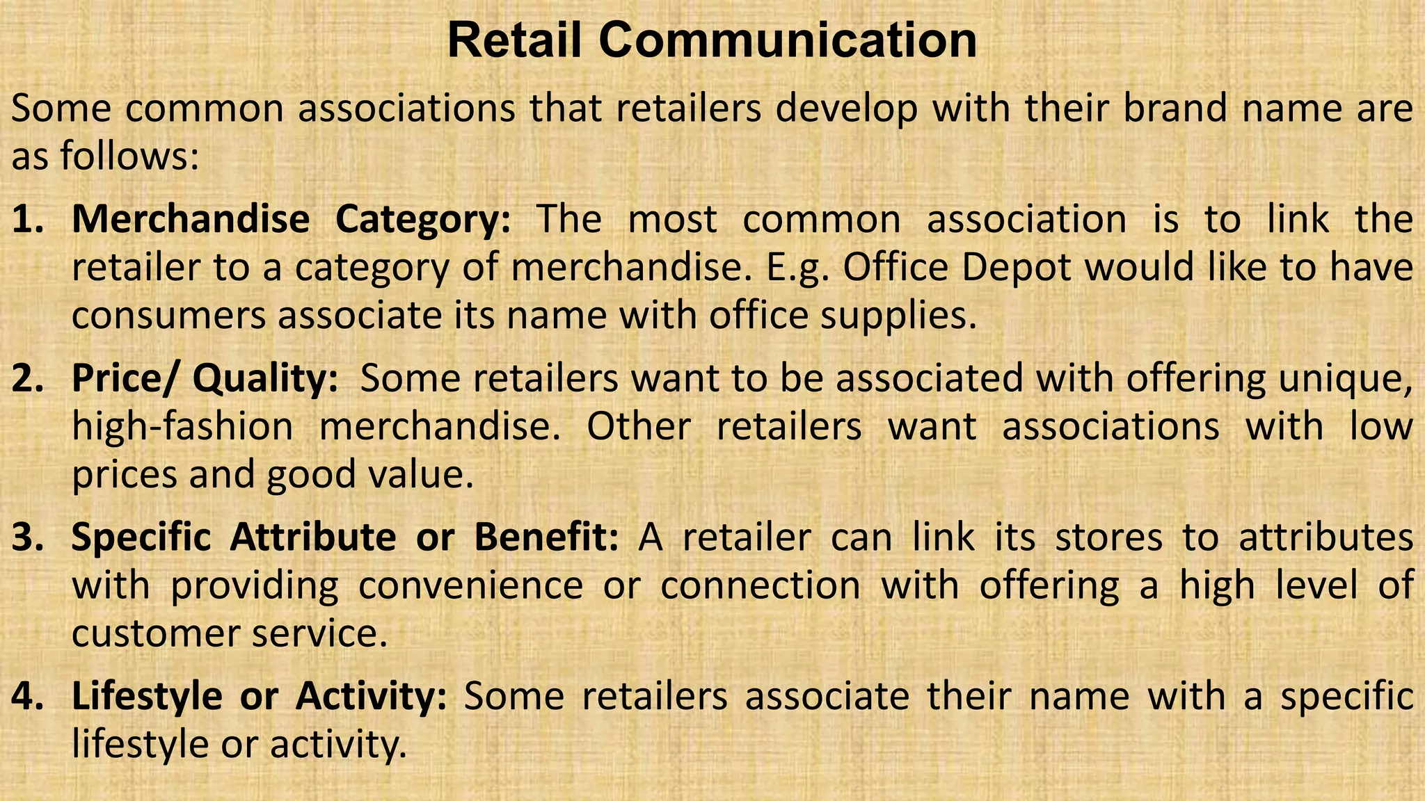 16 retail communication mix | PPTX
