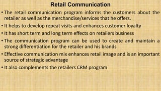 16 retail communication mix | PPTX