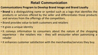 16 retail communication mix | PPTX