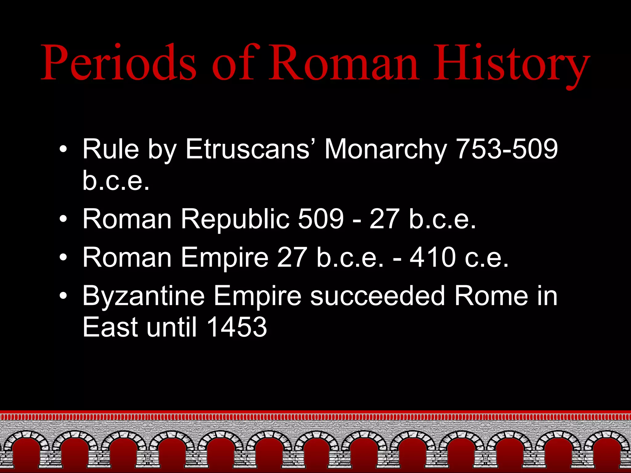 16. rise of ancient rome f | PPT