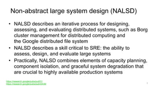 SRE Demystified - 16 - NALSD - Non-Abstract Large System Design | PDF ...
