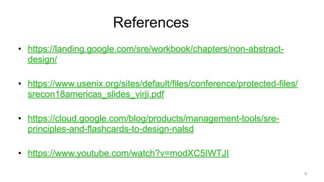 SRE Demystified - 16 - NALSD - Non-Abstract Large System Design | PPT