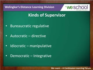 Art of Supervision - Principles of Management | PPTX