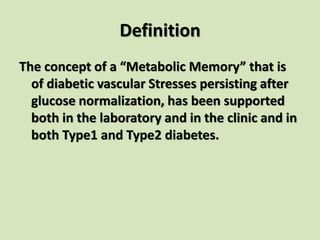 ueda2012 metabolic memory-d.mgahed | PPT