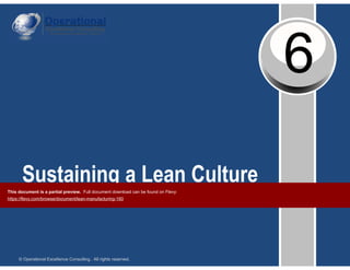 Lean Manufacturing | PDF