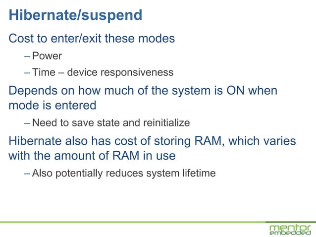 Power Management in Embedded Systems | PPTX | Operating Systems | Computer Software and Applications