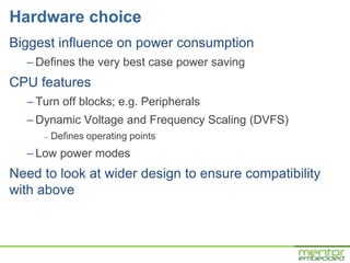 Power Management in Embedded Systems | PPTX