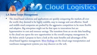 Cloud Logistics cloud computing presentation | PPTX