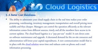 Cloud Logistics cloud computing presentation | PPTX