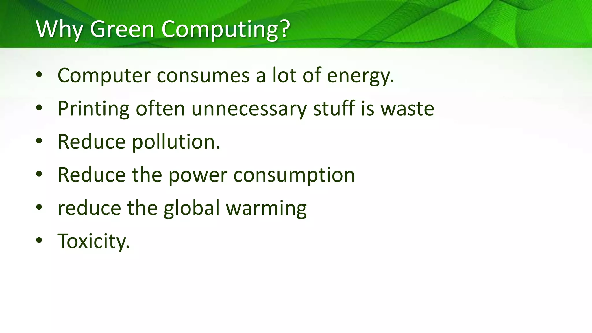 Green Computing | PPTX