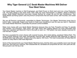 Tiger General Swab Master Rig | PPTX | Automotive