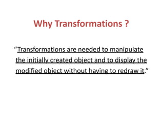 2D Transformation | PPTX