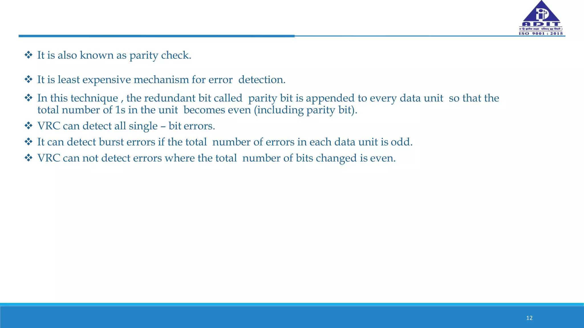 Error Detection And Error Correction Codes Ppt 4575
