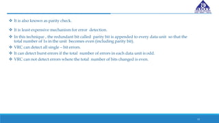 Error Detection & Error Correction Codes | PPTX