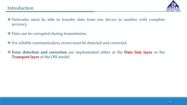 Error Detection And Error Correction Codes Pptx Computer Networking
