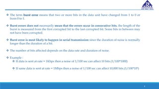 Error Detection & Error Correction Codes | PPTX