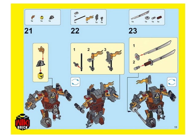 Manual Instruction for LEPIN 16002 MetalBeard’s Sea Cow - Compatible ...