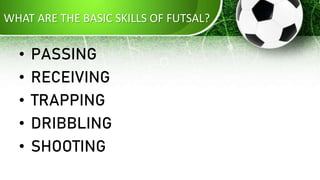 soccer scheme template. Futsal Basic Skillspptx | PPTX