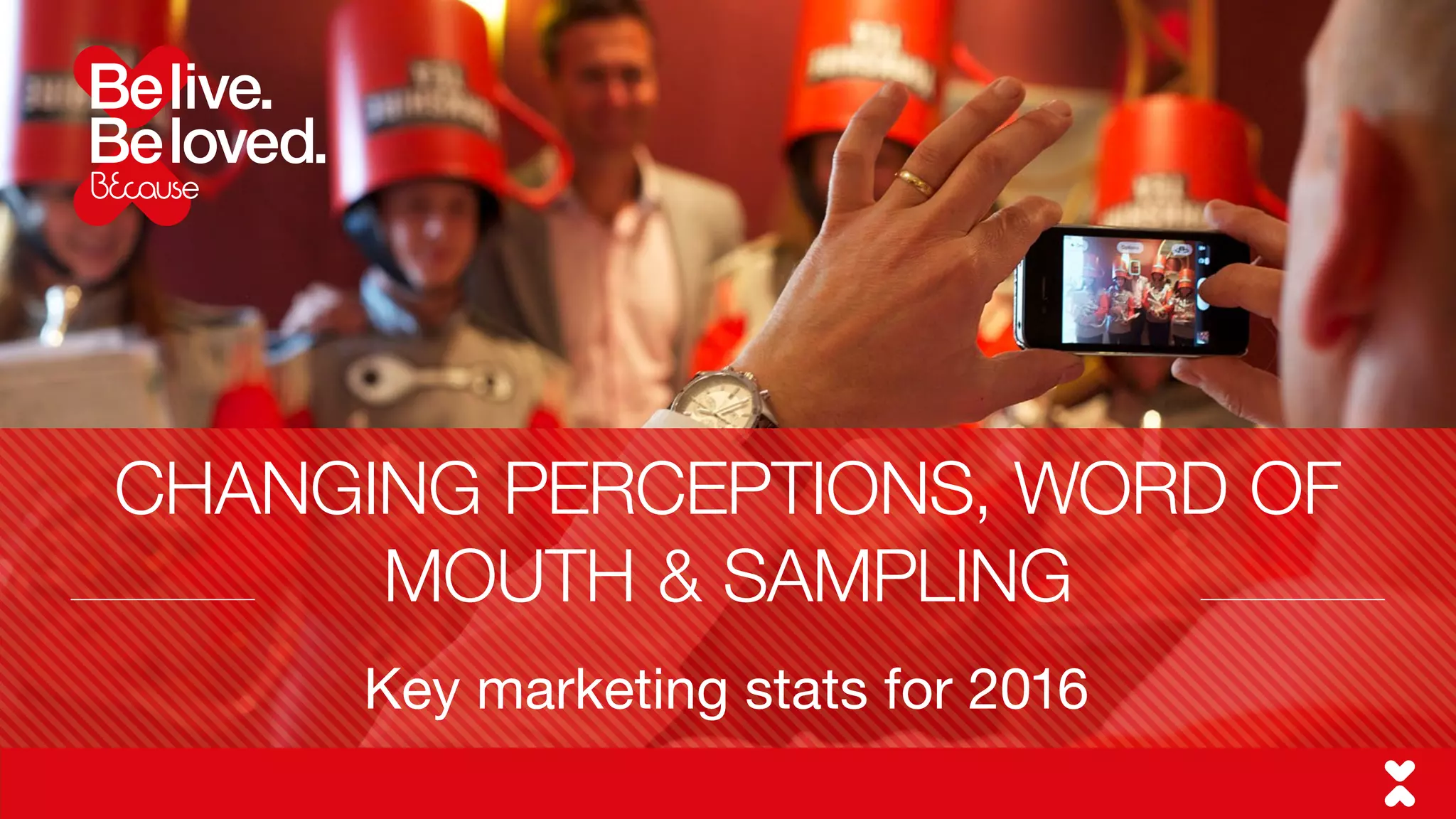 Changing perceptions, word of mouth & sampling - Key experiential stats ...