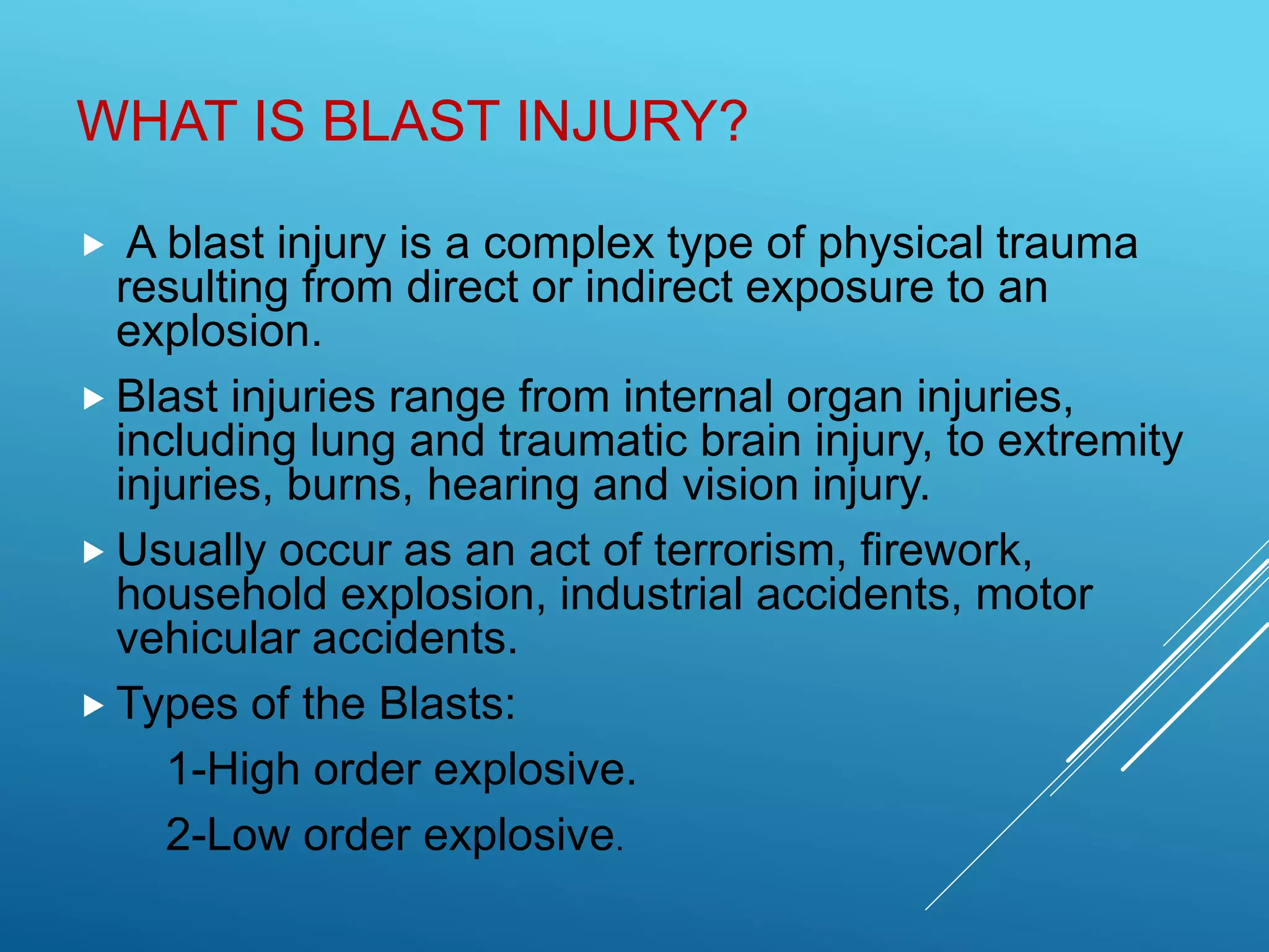 blast injury | PPTX