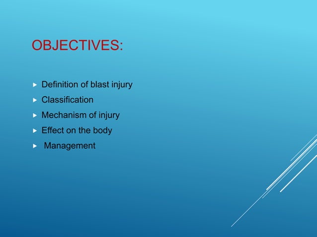 blast injury | PPTX