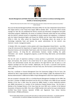 Speaker Bio_2016 | PDF