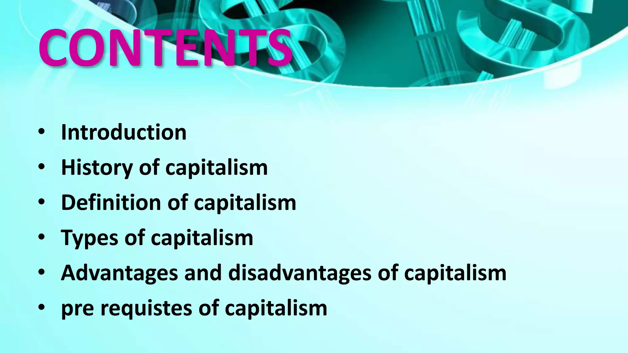 Capitalism | PPTX | Economy | Business and Finance