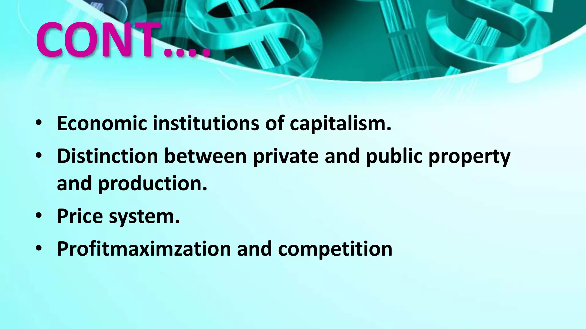 Capitalism | PPTX | Economy | Business and Finance