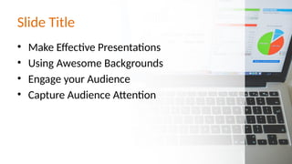 Laptop business powerpoint template free | PPTX