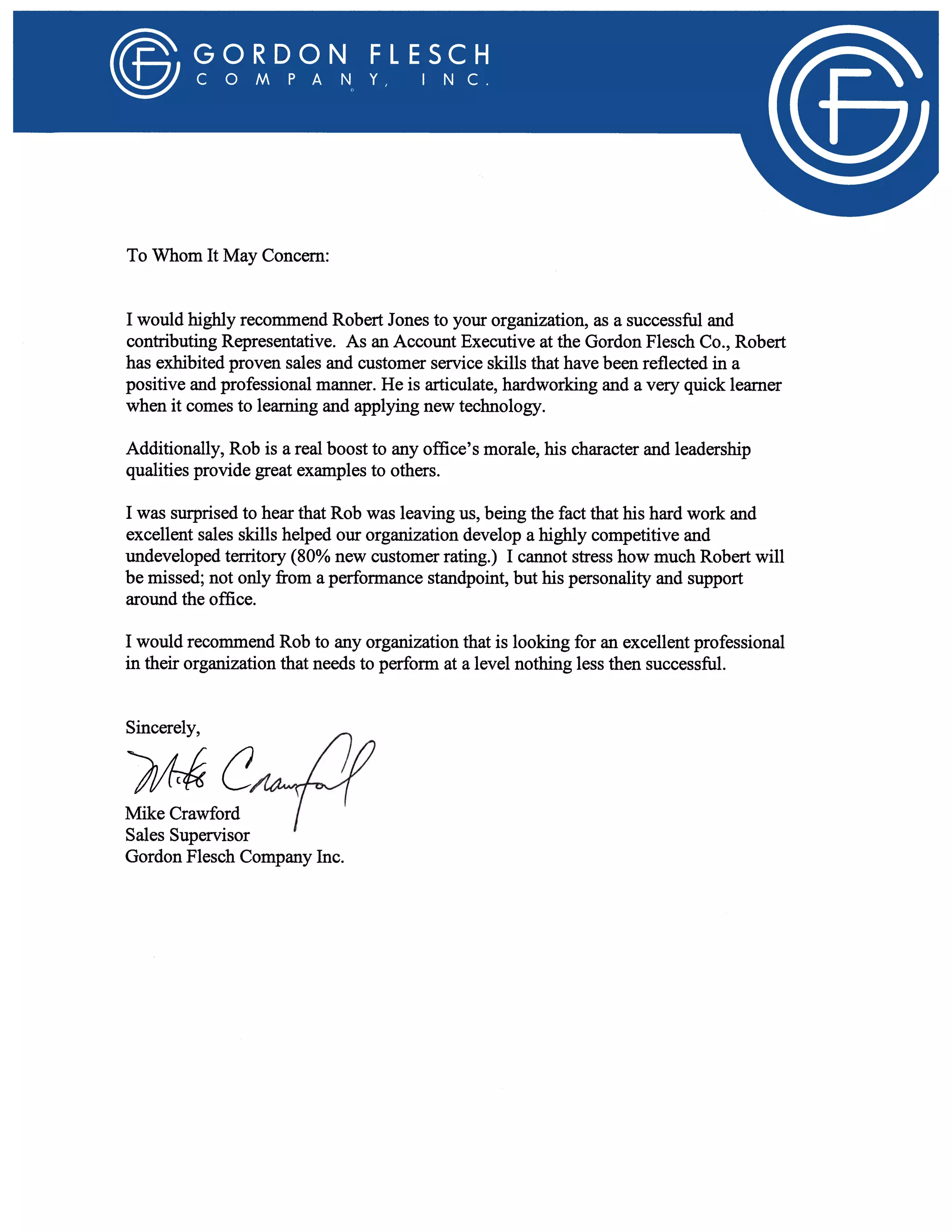 GFC Reference Letter | PDF