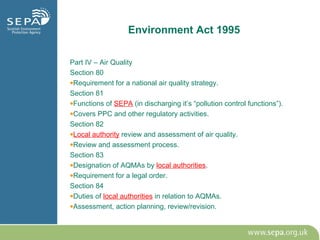 Local Air Quality Management (LAQM) and Cleaner Air for Scotland (CAFS ...