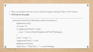 C# cookieless session id and application state | PPT