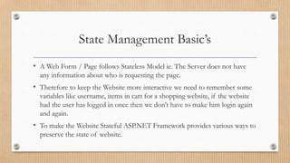 C# cookieless session id and application state | PPT
