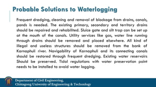 Waterlogging in Chittagong City | PPTX | Science