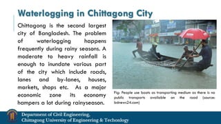 Waterlogging in Chittagong City | PPTX | Science