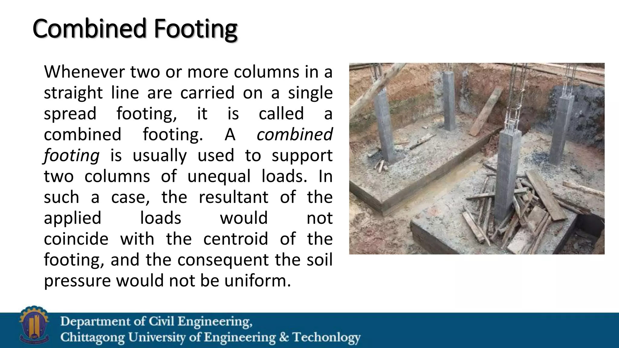 Different types of footing and foundation | PPTX