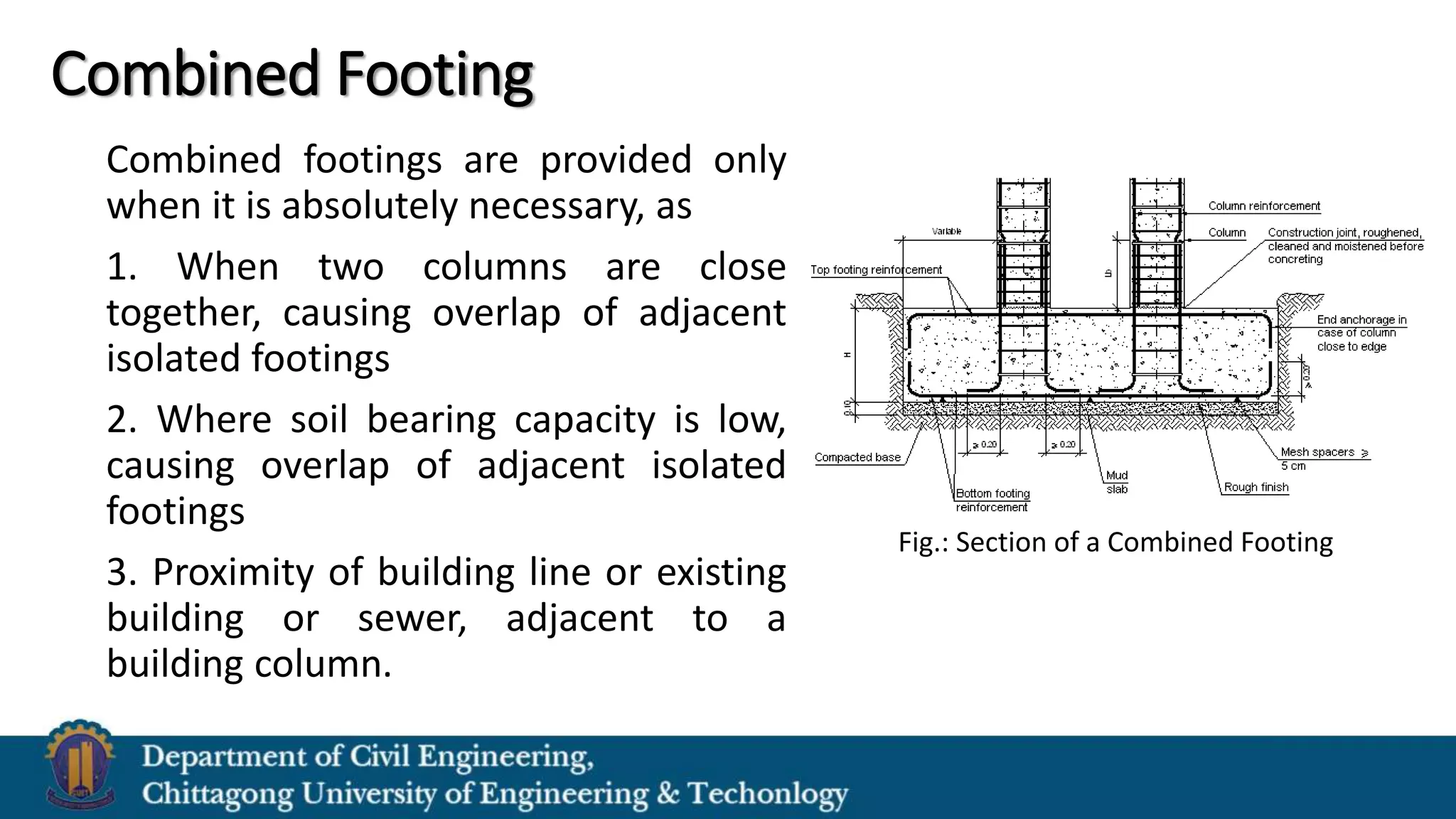 Different types of footing and foundation | PPTX
