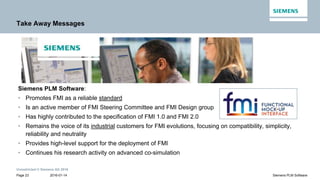 How to leverage the Functional Mock-up Interface (FMI) for Model Based Systems Engineering (MBSE ...