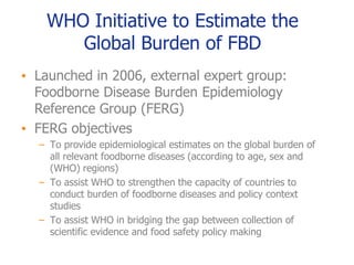 WHO estimates of the global burden of foodborne diseases, 2010 | PDF