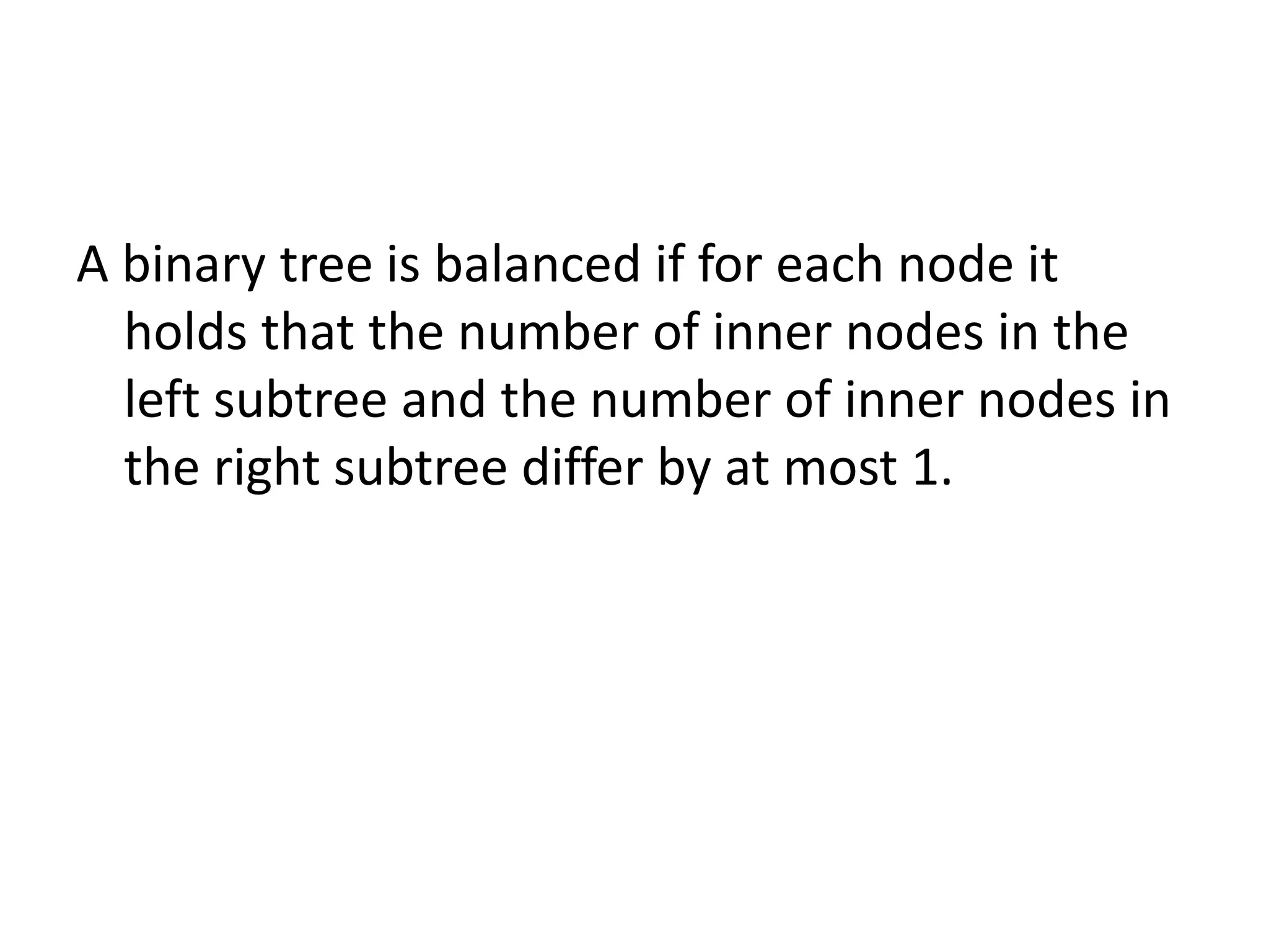 Balanced trees | PPTX | Programming Languages | Computing