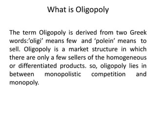Oligopoly | PPTX