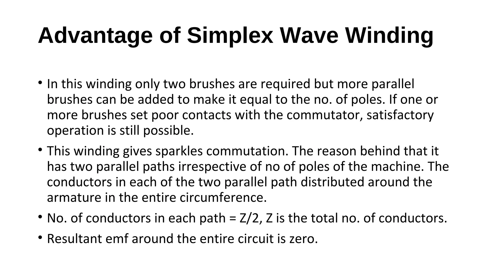 Simplex wave winding_electrical engineering | PPT