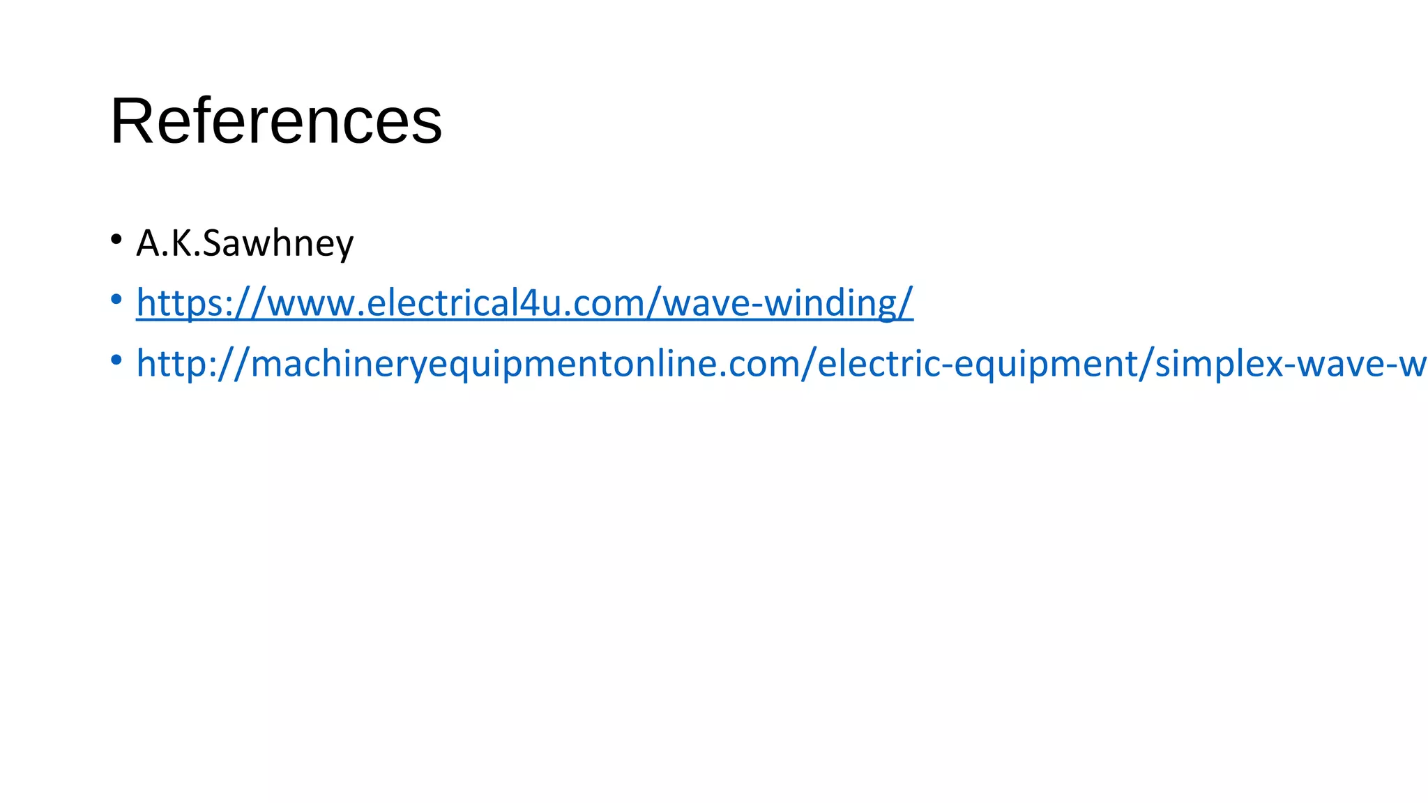 Simplex wave winding_electrical engineering | PPT