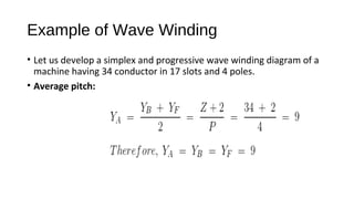 Simplex wave winding_electrical engineering | PPT