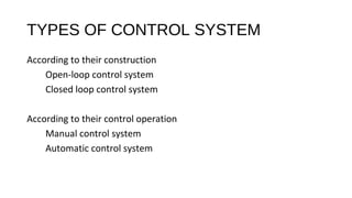 Open loop and Closed loop system_CSE (2150909) | PPT